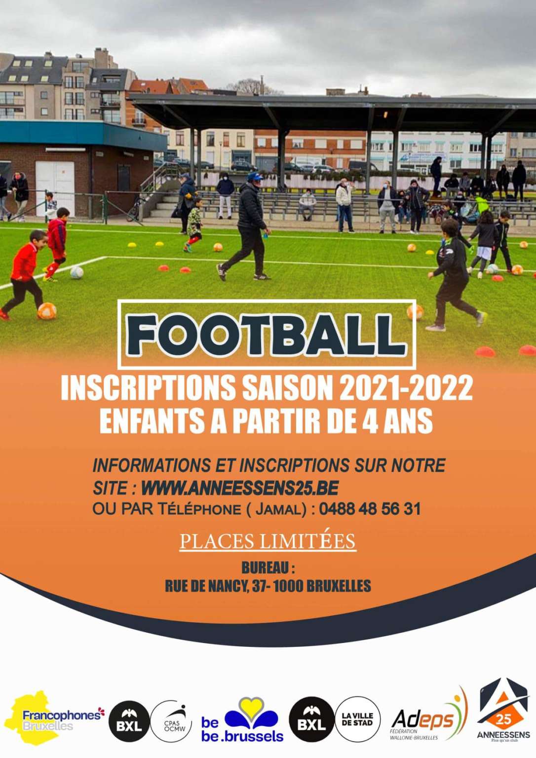 Inscriptions football saison 2021-2022 – Anneessens25